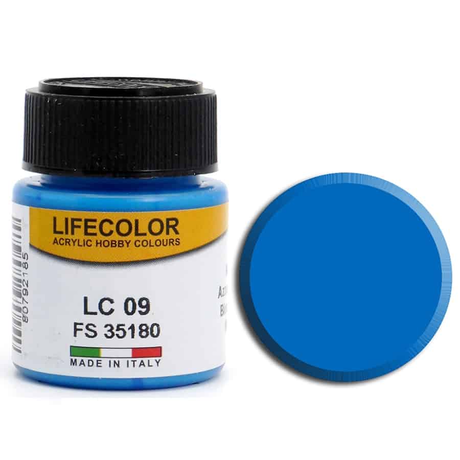LifeColor Matt Light Blue (22ml) FS 35180 | Graphic Air
